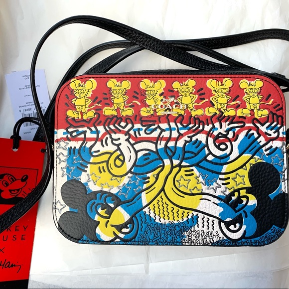 Coach | Bags | Disney Mickey Mouse X Keith Haring Mini Camera Bag ...